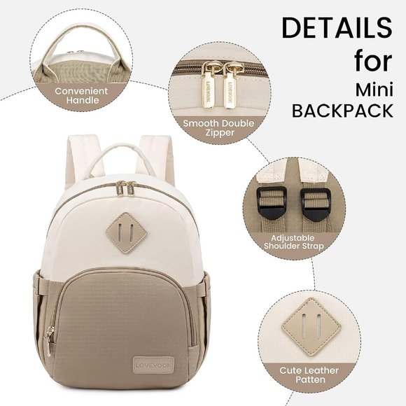Bags | Women Khaki Cream Polyester Light Weight Small Waterproof Mini ...